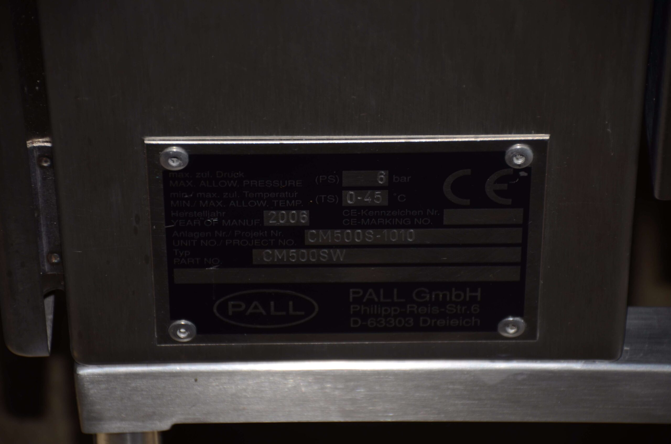 Pall TFF System CM500 | BaneBio