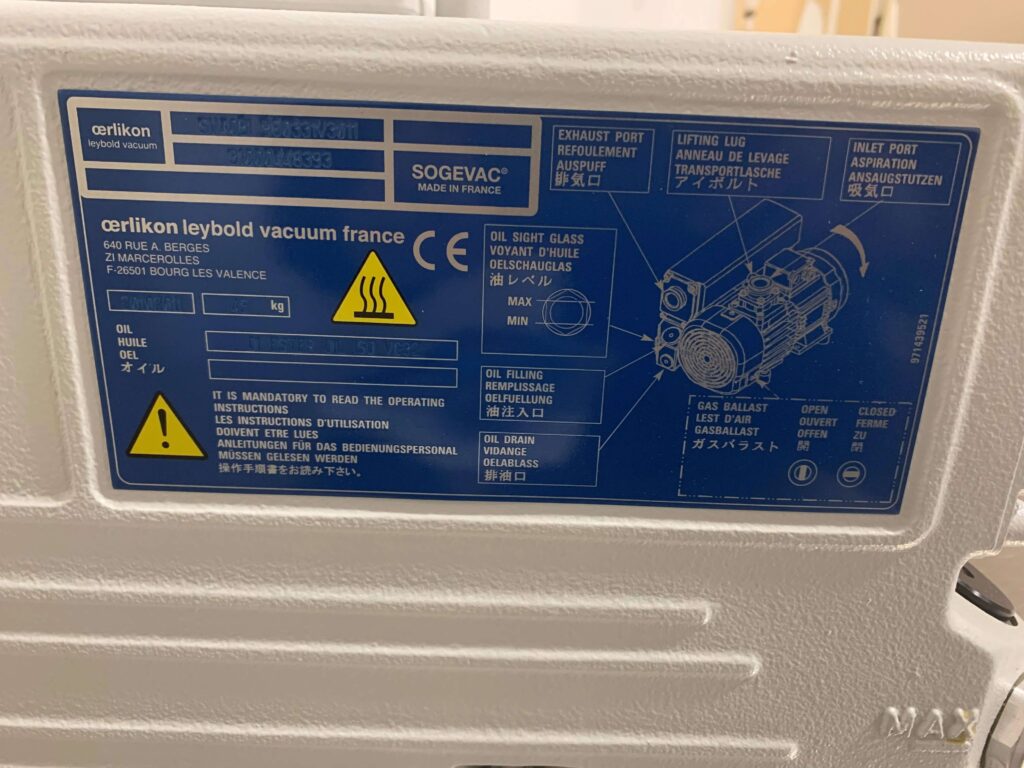 SOGEVAC Vacuum Pump SV40 BI | BaneBio