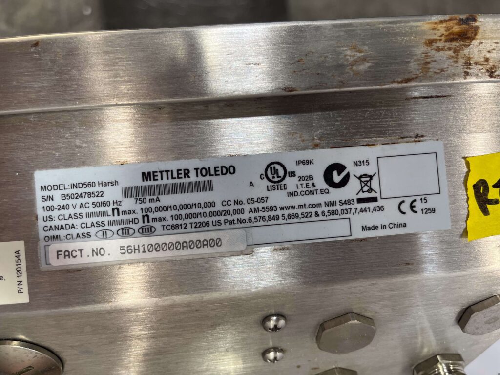 Mettler Toledo Floor Scale IND560 HARSH | BaneBio
