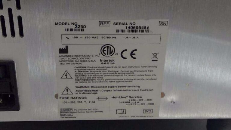 Advanced Instruments Single Sample Osmometer 3250 | BaneBio