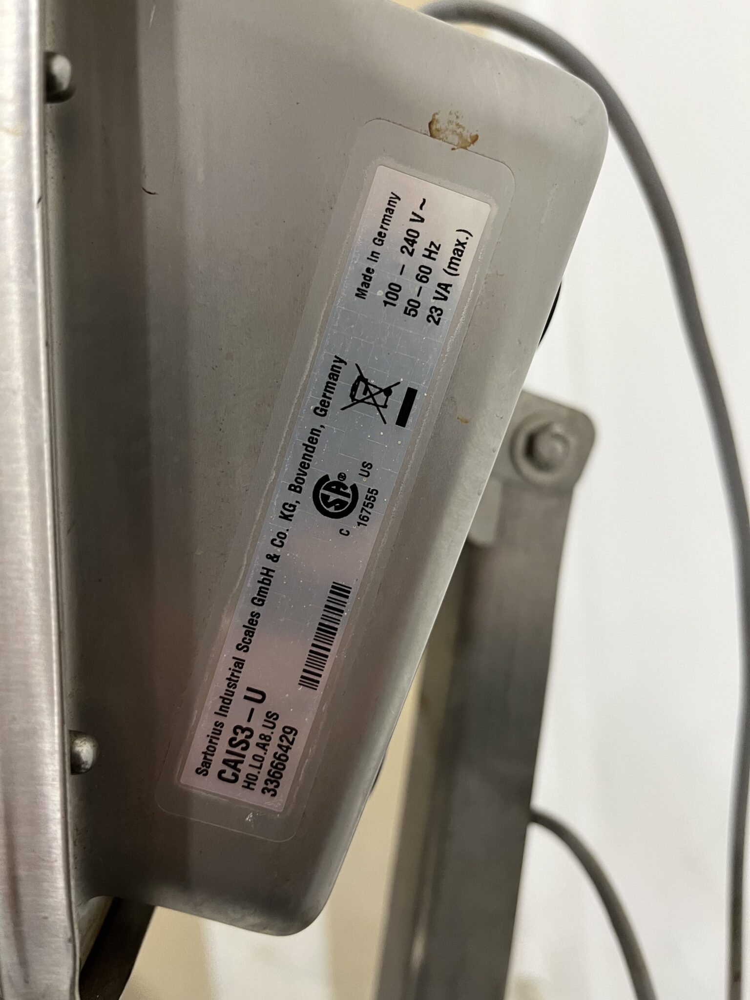 Sartorius Scale CAIS3-U | BaneBio