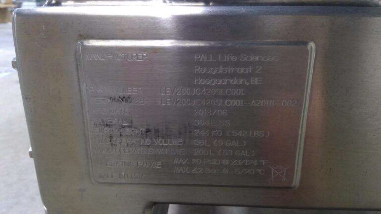 Pall LevMixer Single-Use Mixer LEV200JC420SLC001 | BaneBio