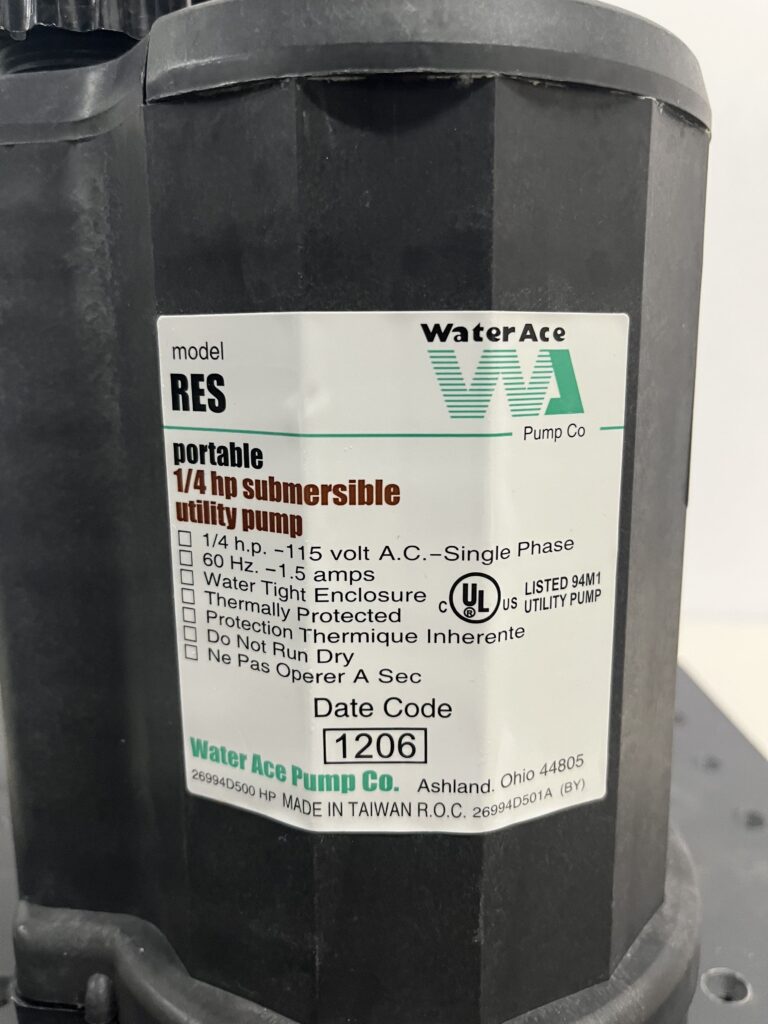 Water Ace Submersible Pump RES | BaneBio