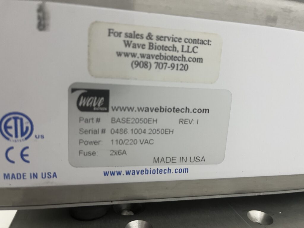 Wave Biotech Heated Wavetable with Loadcell BASE2050EH | BaneBio