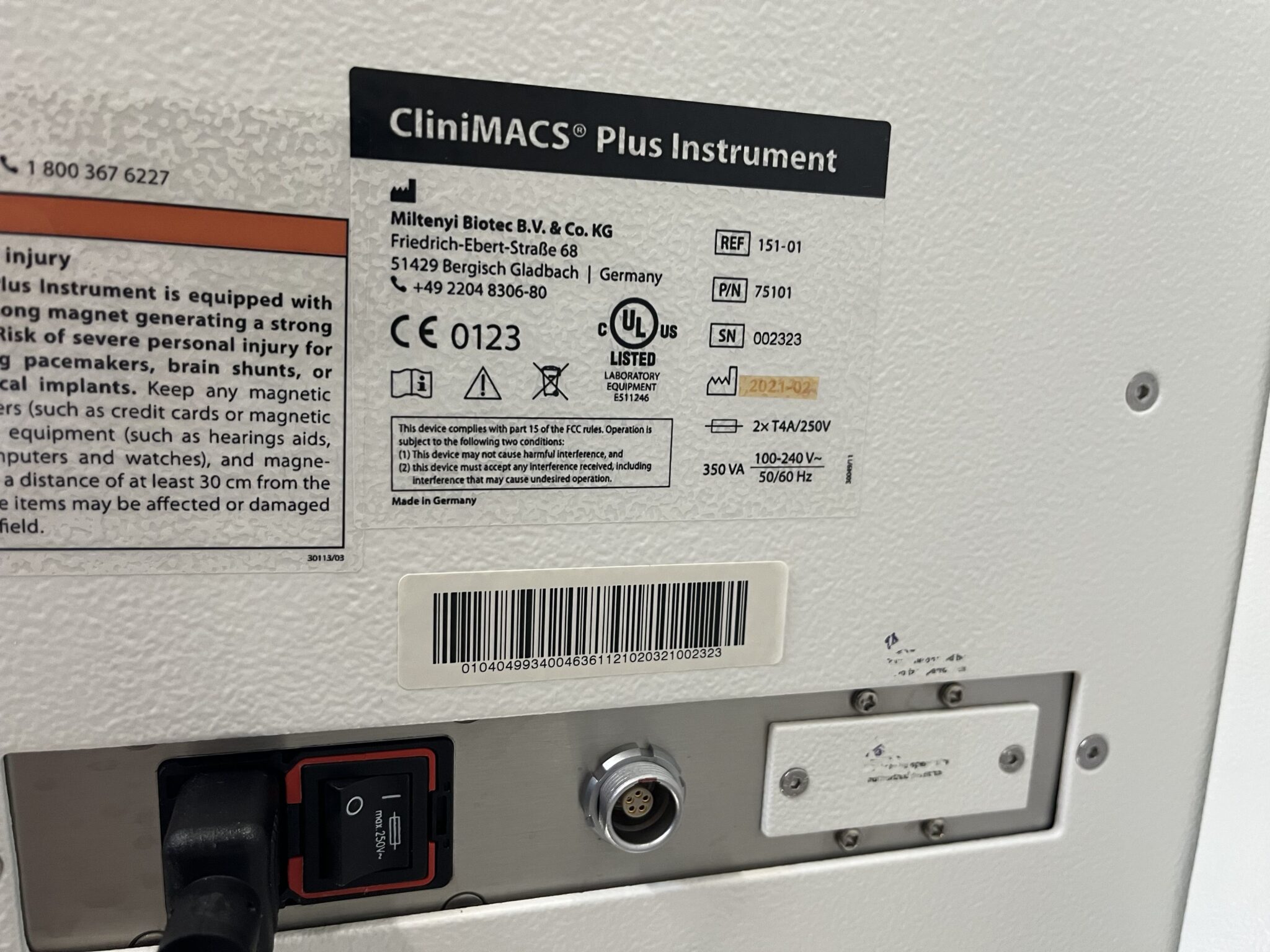 Miltenyi Biotec Cell Separation System CliniMACS Plus Instrument | BaneBio