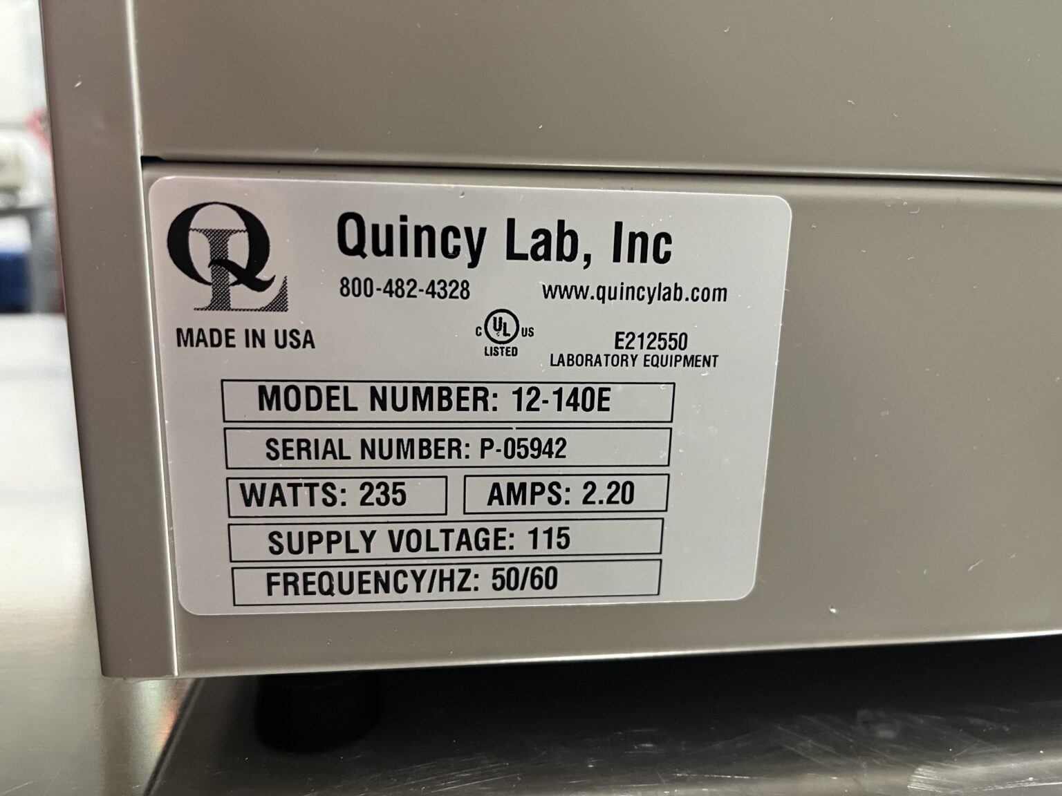 Quincy Lab inc 12-140DE Digital Incubator | BaneBio