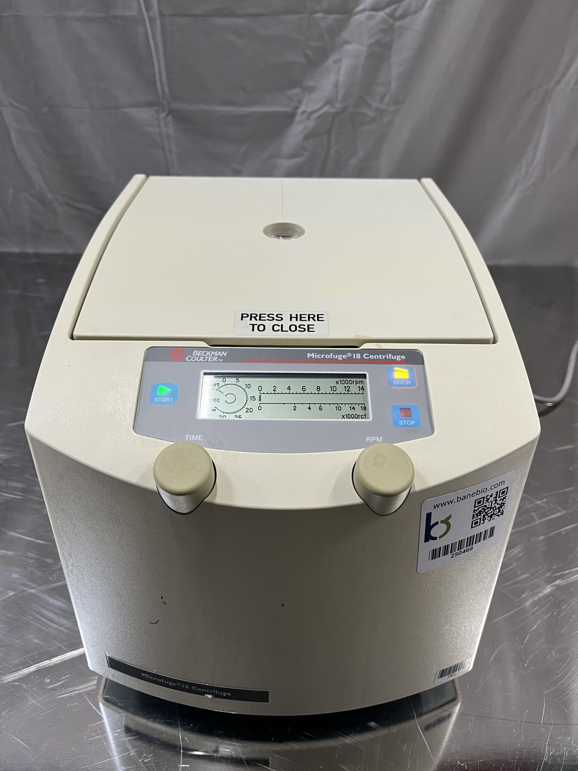 Beckman Coulter Microfuge 18 Centrifuge | BaneBio