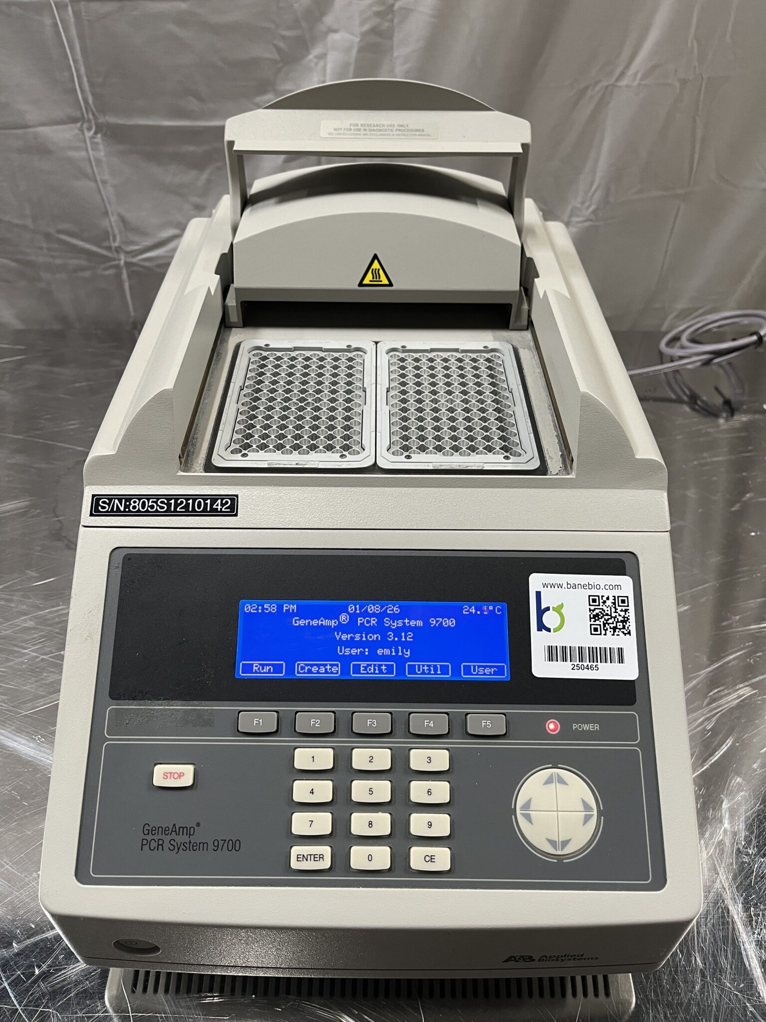 Applied Biosystem GeneAmp 9700 Dual Block PCR Thermal Cycler | BaneBio