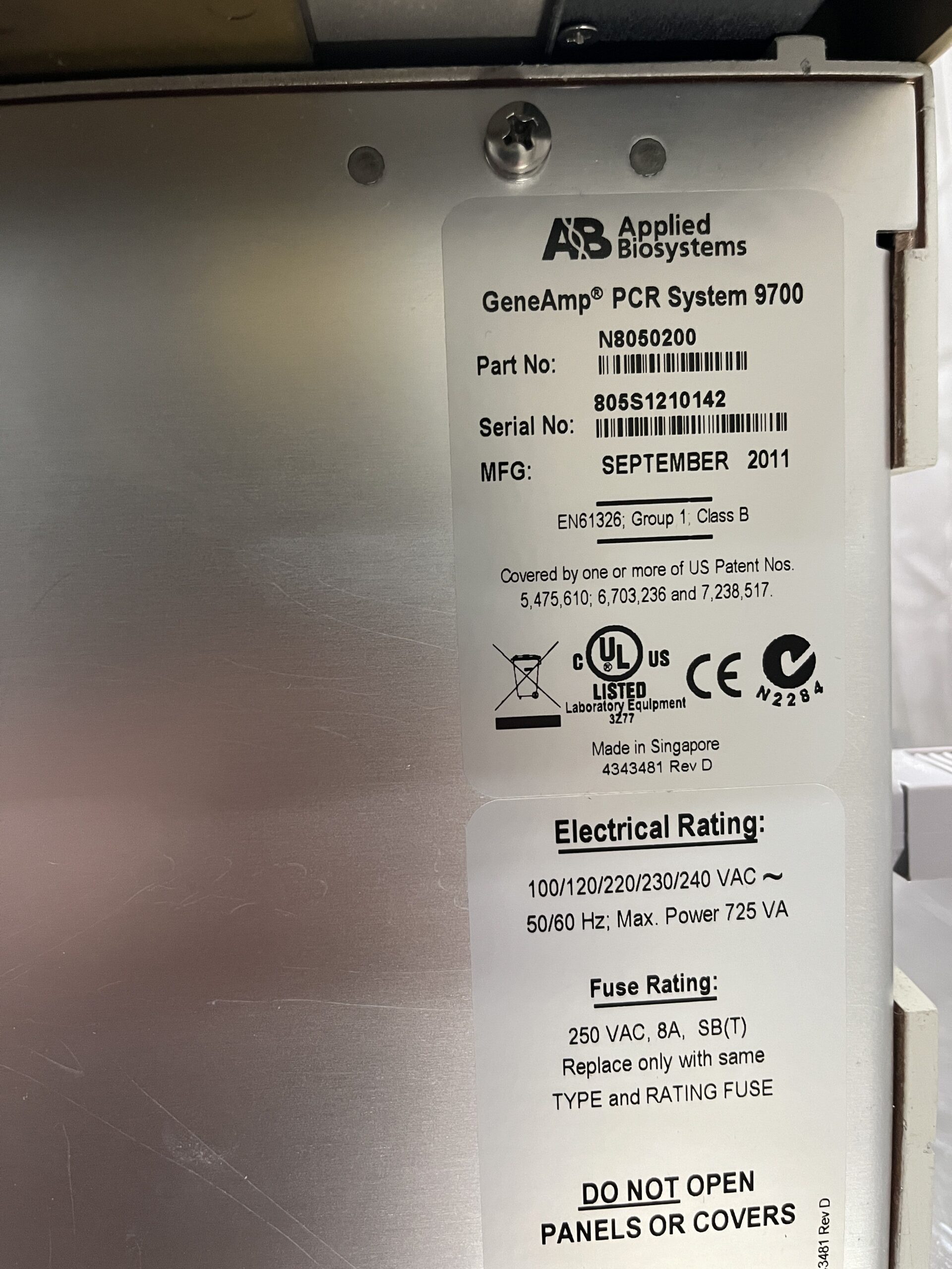 Applied Biosystem GeneAmp 9700 Dual Block PCR Thermal Cycler | BaneBio