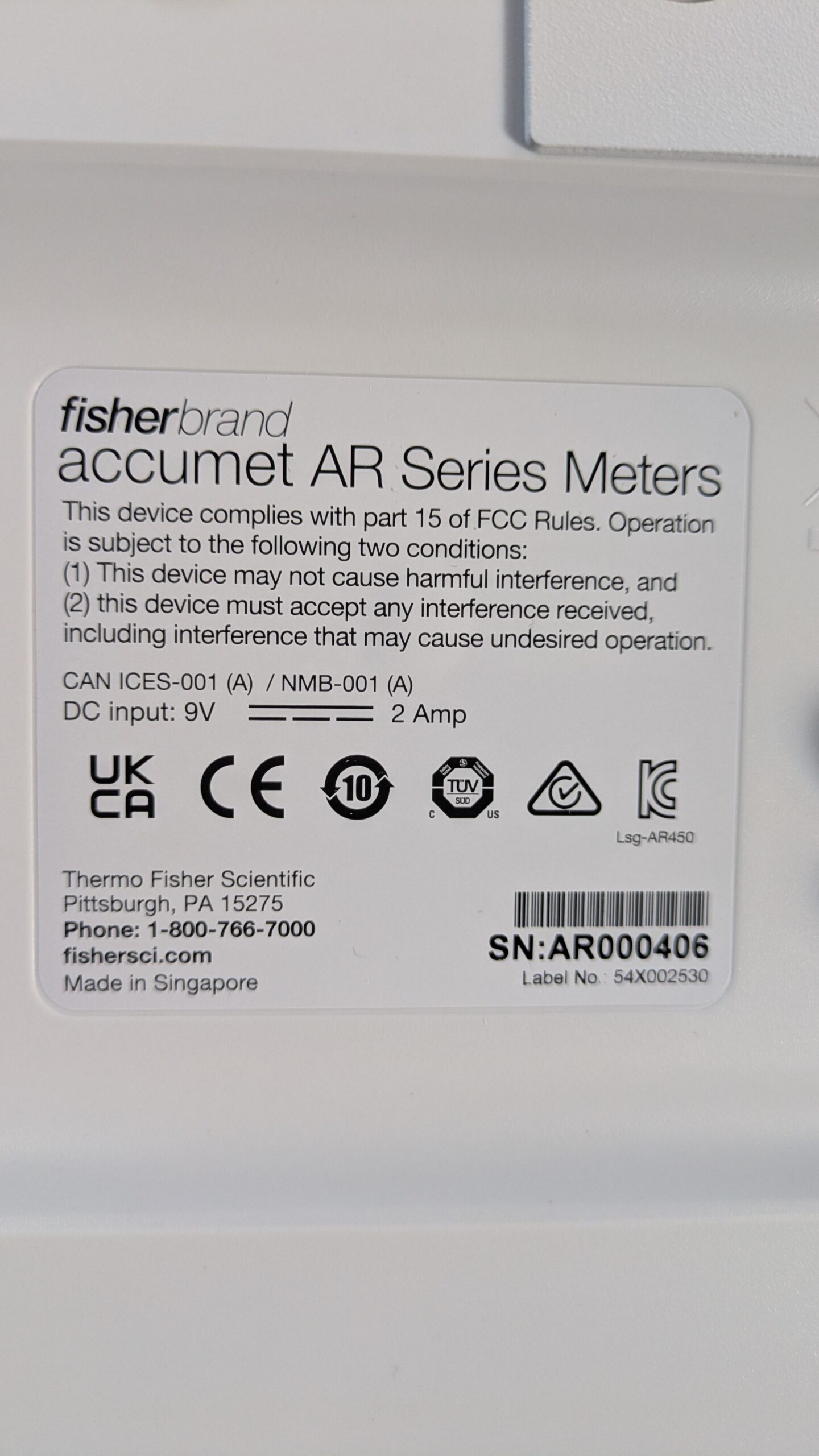 Fisherbrand 13-636-AR415B Accumet AR415 pH Meter BioBasic Kit | BaneBio