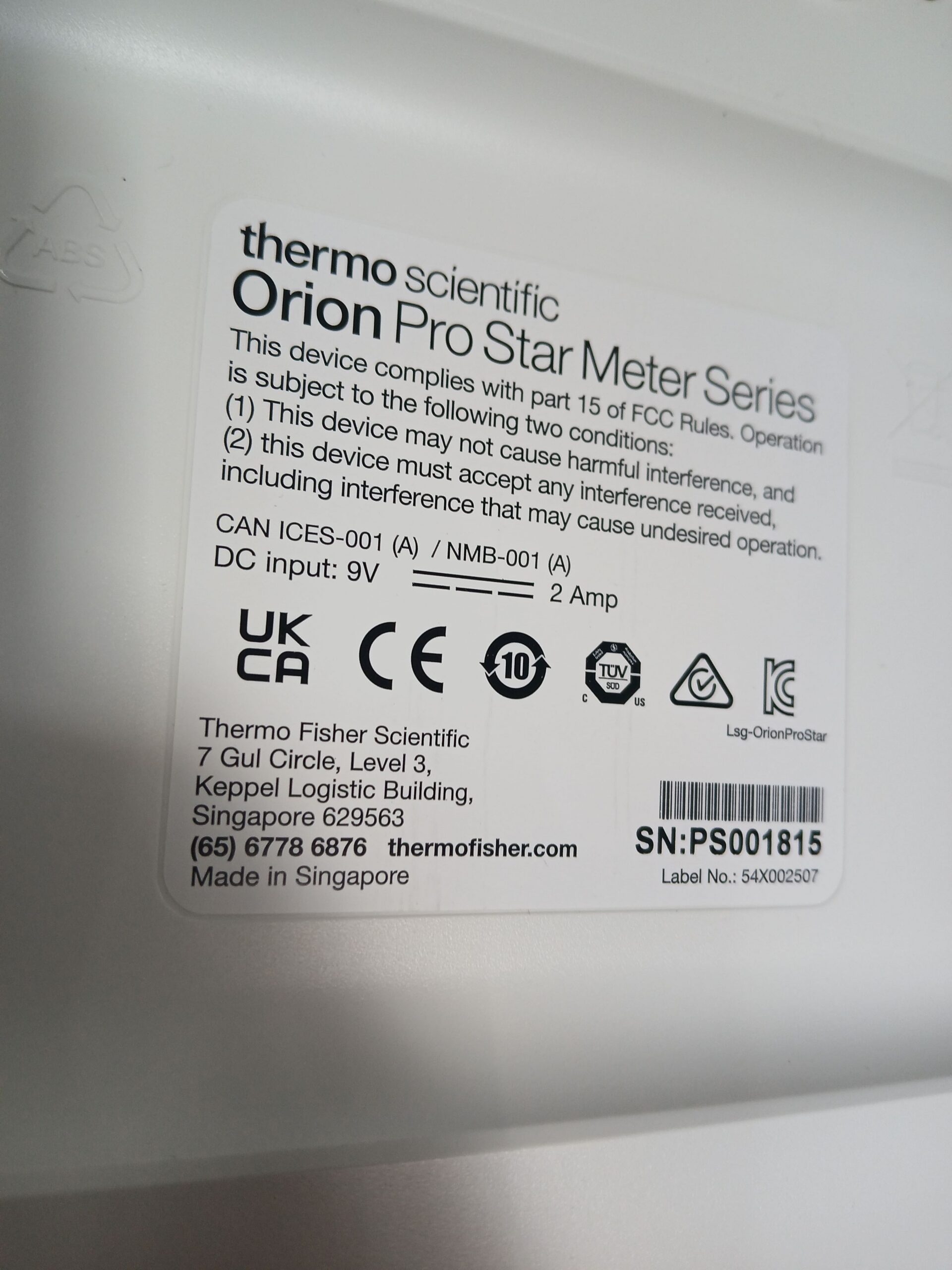 Thermo Scientific PSTAR2180 Orion Pro Star MP218 pH/ion, Conductivity ...